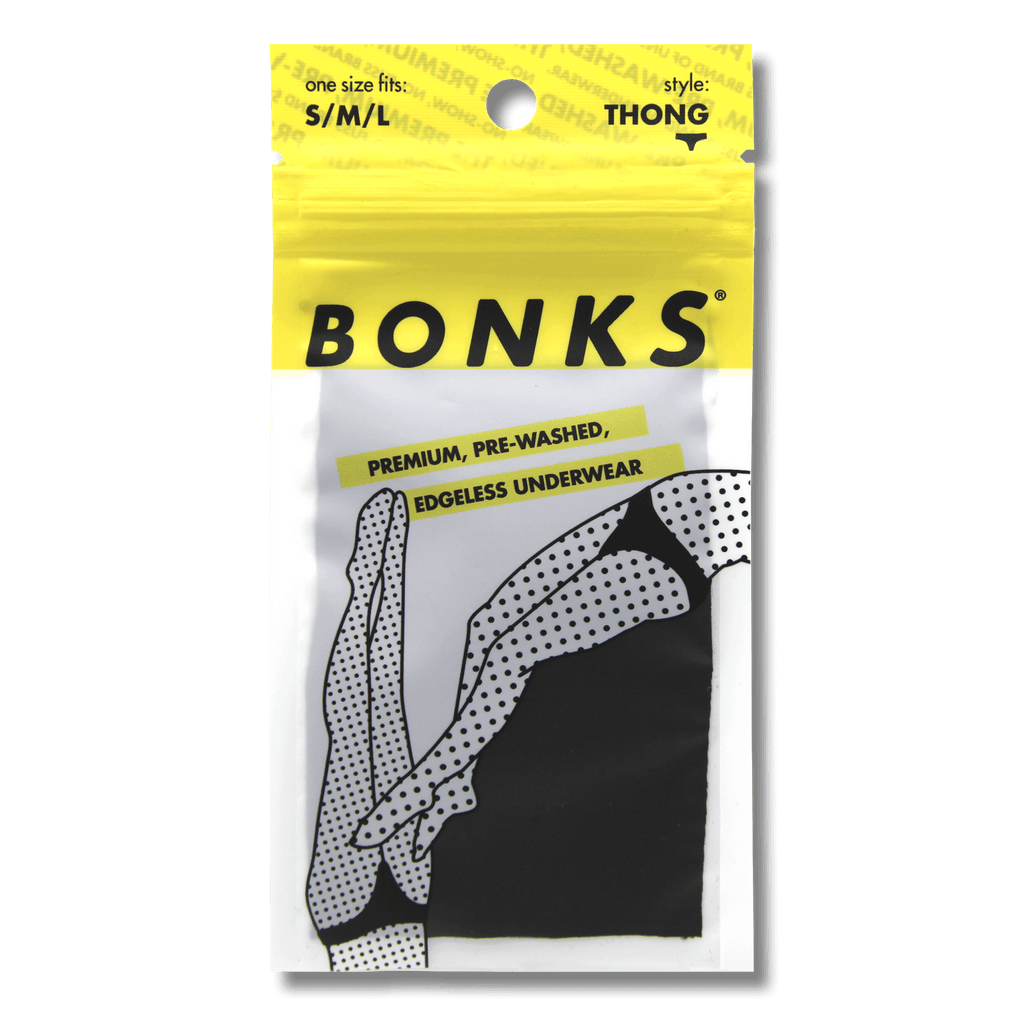 Bonks Black Magic Thong - Comfort and Style – BONKS